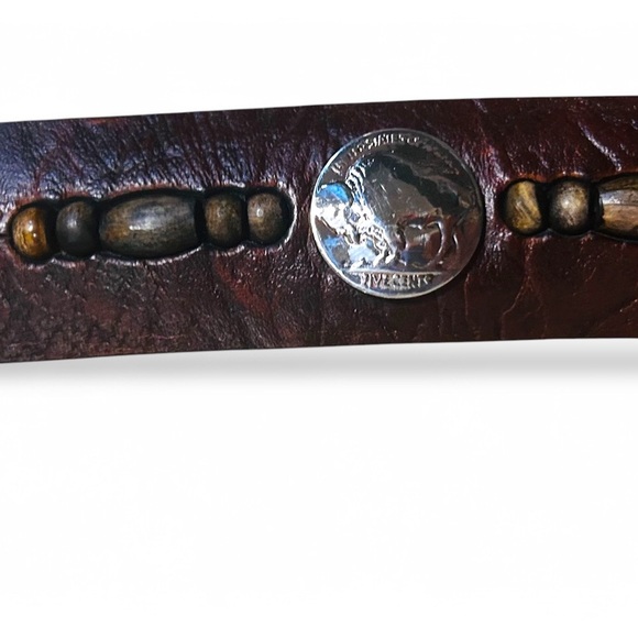 Orvis | Accessories | Orvis Western Leather Belt 42 Brown Concho ...